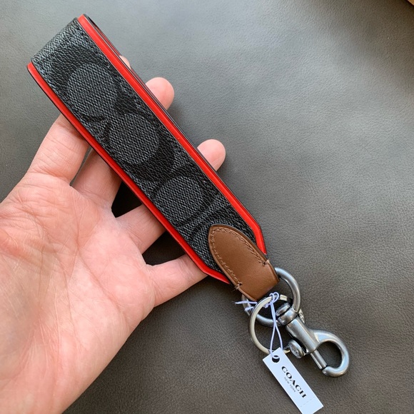 Coach | Accessories | Nwt Coach Loop Key Fob In Signature Canvas | Poshmark